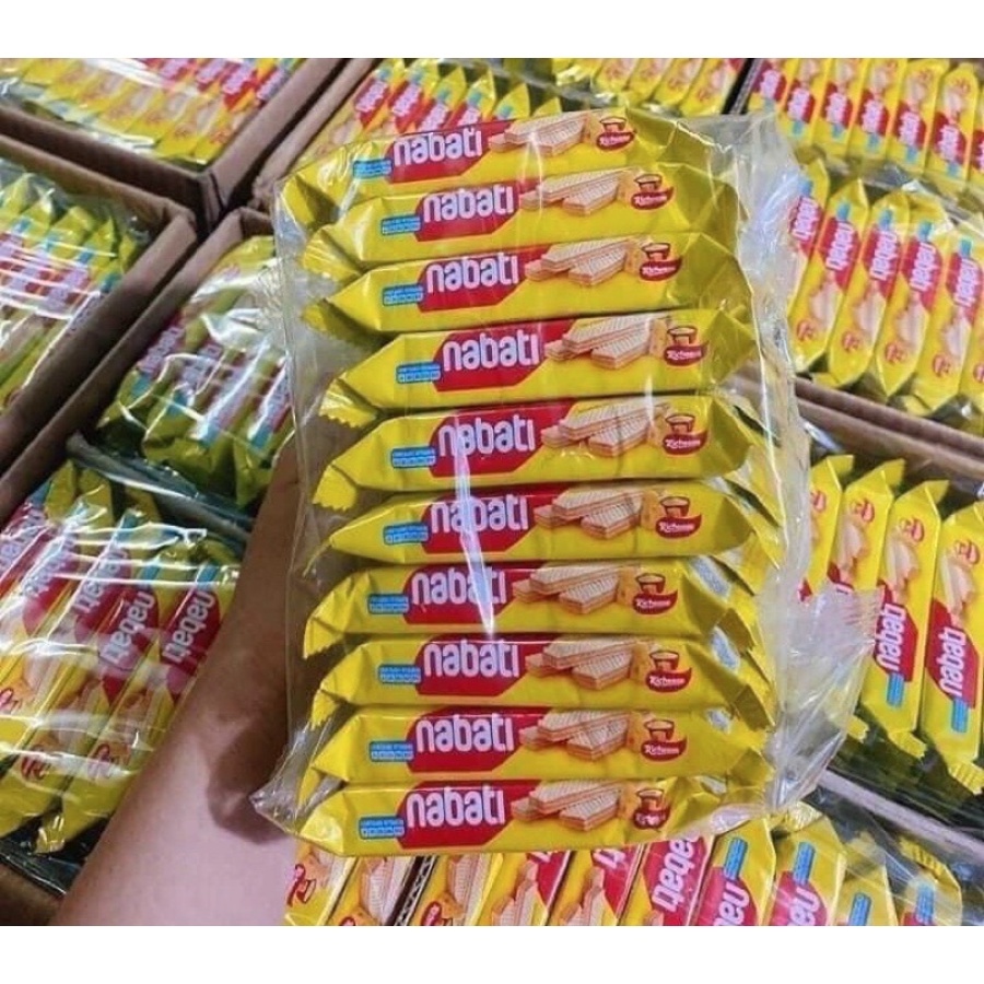 [Lốc 10 Gói ] Bánh Nabati Phô Mai( 17g/ gói ) | Shopee Việt Nam