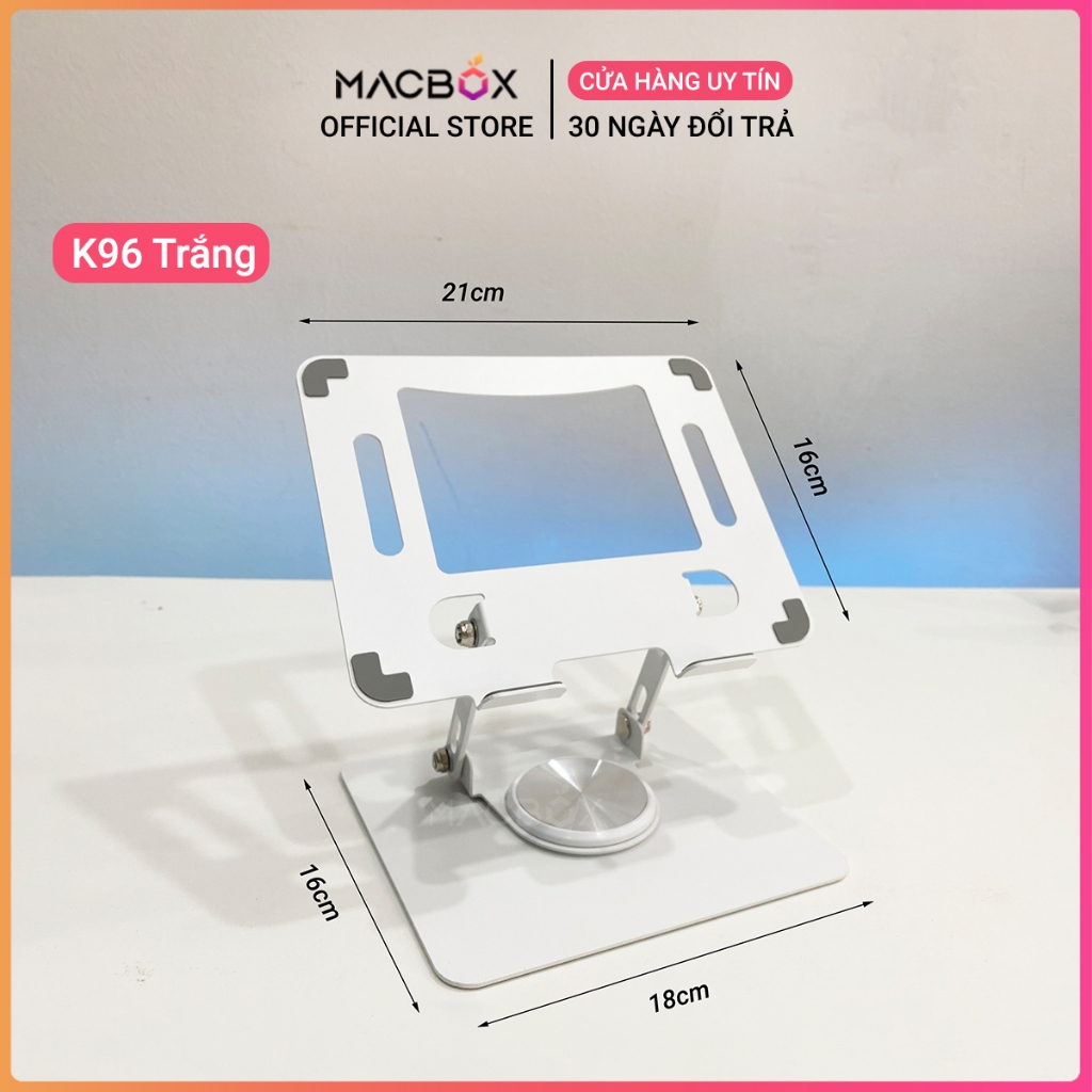 Giá đỡ Laptop chân xoay 360 độ, Đế tản nhiệt kê laptop Máy tính bảng Ipad hợp kim Thép công thái ...