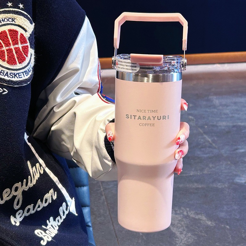 Ly giữ nhiệt khắc tên SITARAYURI 600/900ml, bình uống nước inox 304 giữ ...