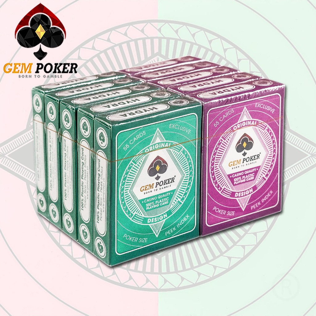 HỘP 10 BỘ BÀI GEM POKER HYDRA 100% NHỰA PVC CAO CẤP | Shopee Việt Nam