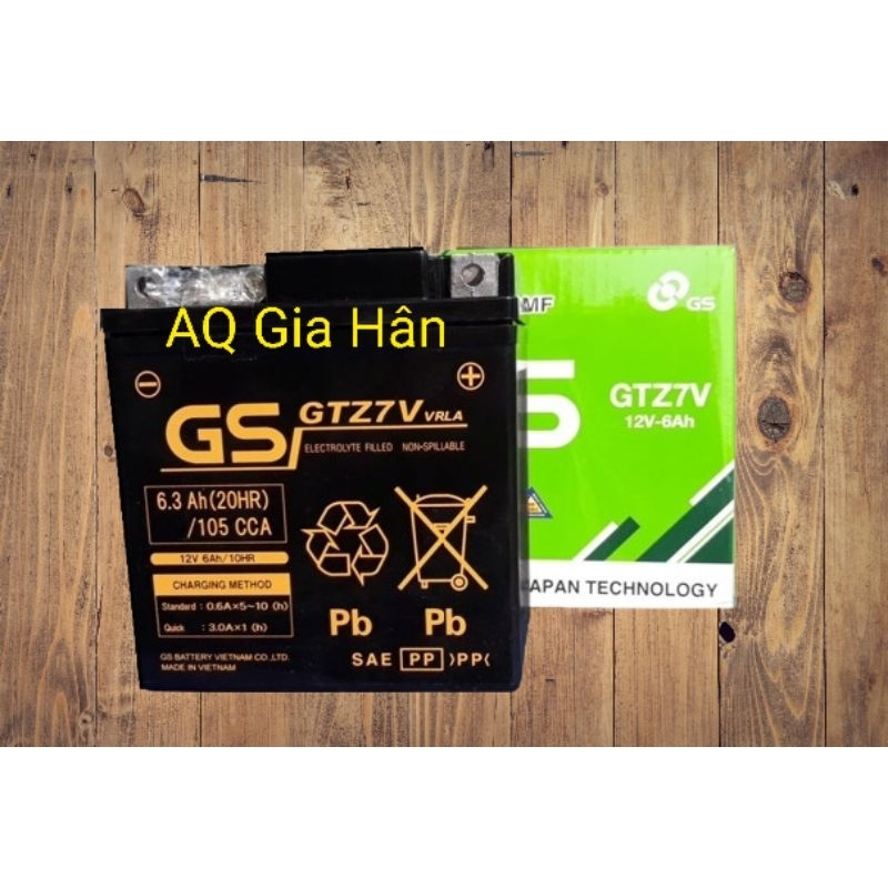 CHÍNH HÃNG Ắc quy xe NVX 125/155 GS GTZ7V 12V-6.3Ah. Dùng cho xe NVX ...