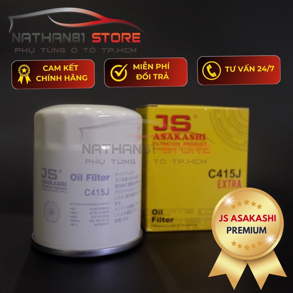 [JS Asakashi chính hãng] Lọc nhớt động cơ Hyundai,Kia -Moning-I10-Getz ...