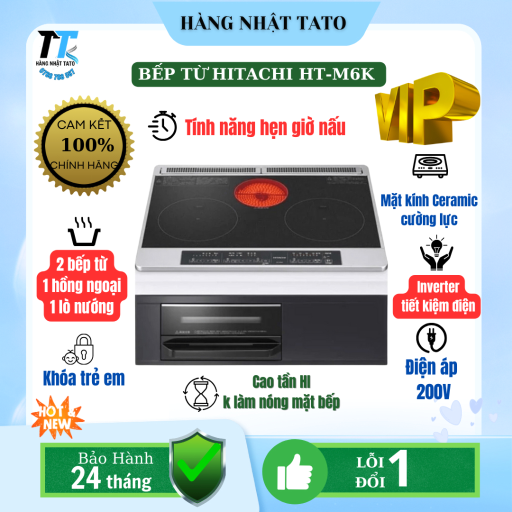 Bếp từ Hitachi HT-M6K HÀNG NHẬT NỘI ĐỊA ( MỚI 100%) | Shopee Việt Nam