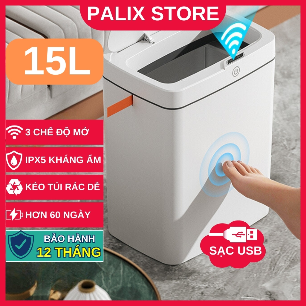 Thùng rác thông minh cảm ứng tự động, thùng đựng rác thông minh mini ...