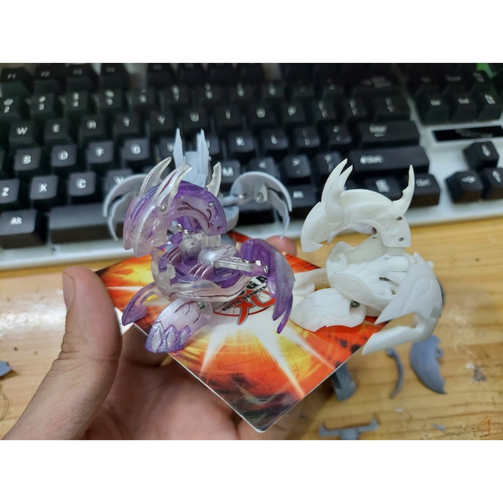 đồ chơi bakugan Silent Naga có sẵn nam châm, phôi tự lắp ghép, bakugan ...