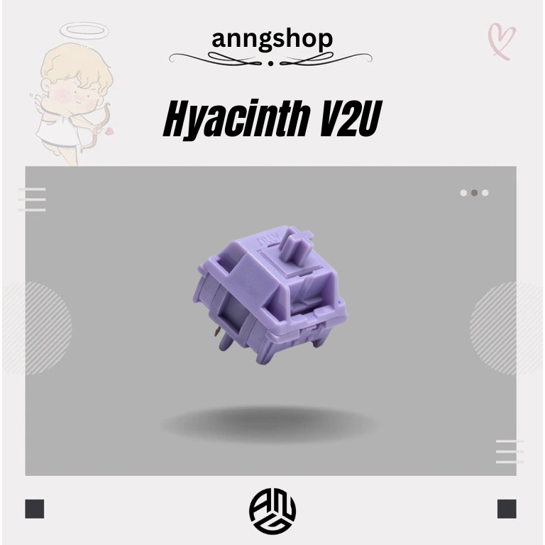 [SẴN HÀNG] Switch HMX Sillyworks Hyacinth V2U siêu mượt cho bàn phím cơ Custom Prelubed và ...