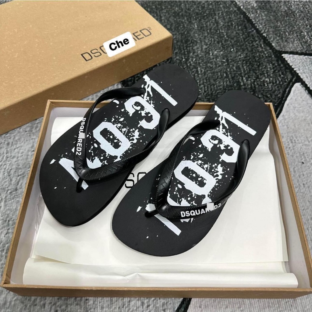 Dép Tông Nam DSQ Chữ ICON Họa Tiết Cao Cấp Nhiều Mẫu Dép Xỏ Ngón Nam boy phố nên có 1 đôi ...