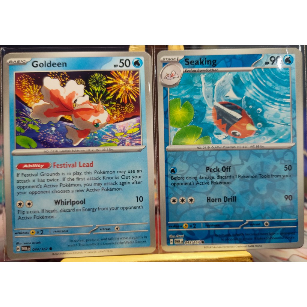 [KW2 Pokemon] [EN] Tổng hợp Thẻ Pokemon Seaking 045/167 Goldeen 044/167 ...
