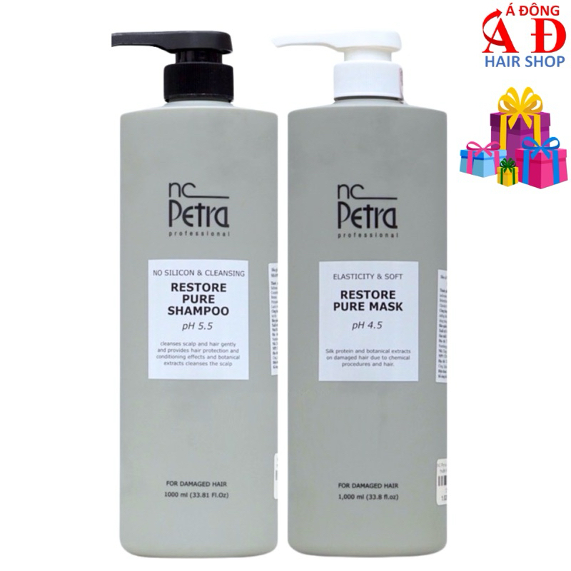 Dầu gội xả NC Petra Restore Pure - Phục hồi tóc hư tổn suôn mượt công nghệ sinh học | Shopee ...