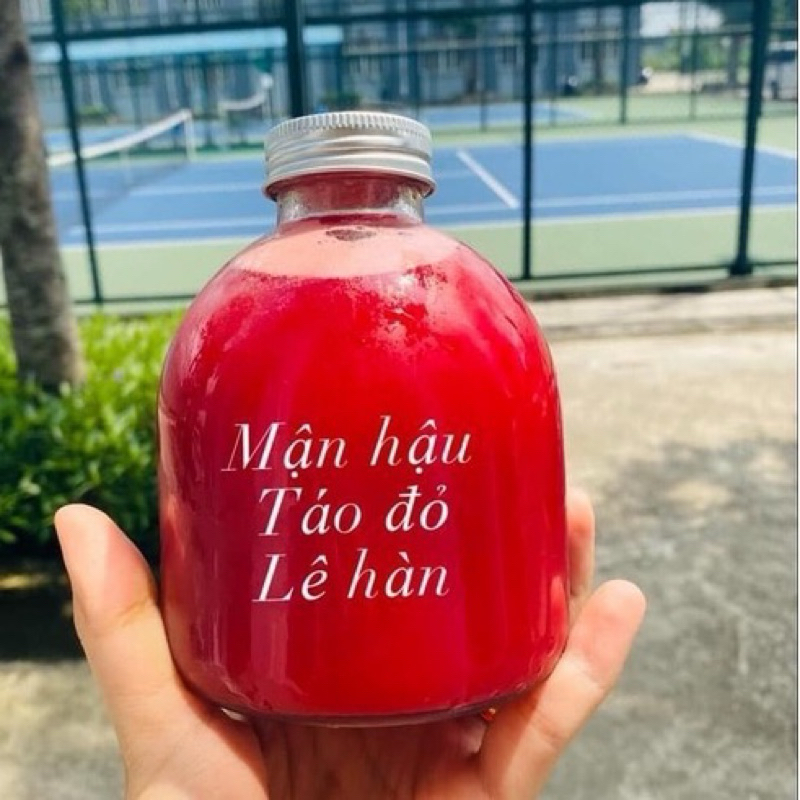 Chai thủy tinh tròn bầu lùn 300ml và 500ml nắp vặn kín/ chai mập lùn ...