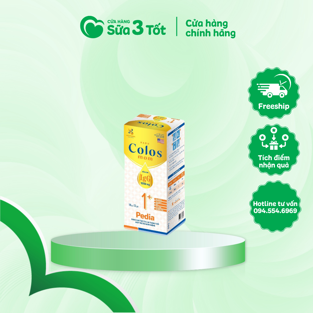 Sữa Bột Hadu Colos Pedia 1+ 18G X 12Gói | Shopee Việt Nam