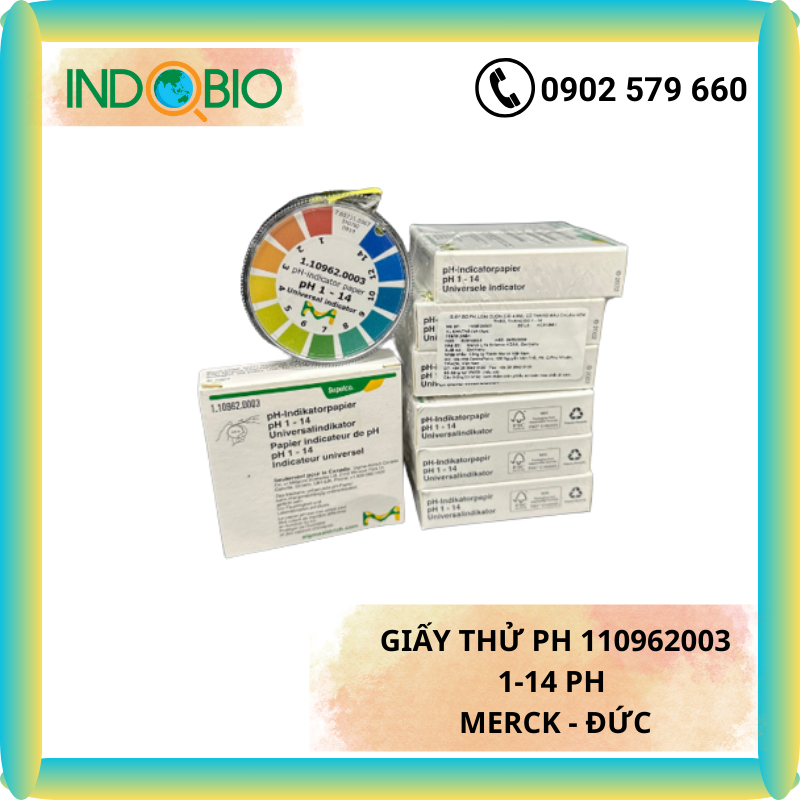 [CHÍNH HÃNG] GIẤY THỬ PH 110962003 1-14 PH MERCK [KÈM CoA] | Shopee Việt Nam