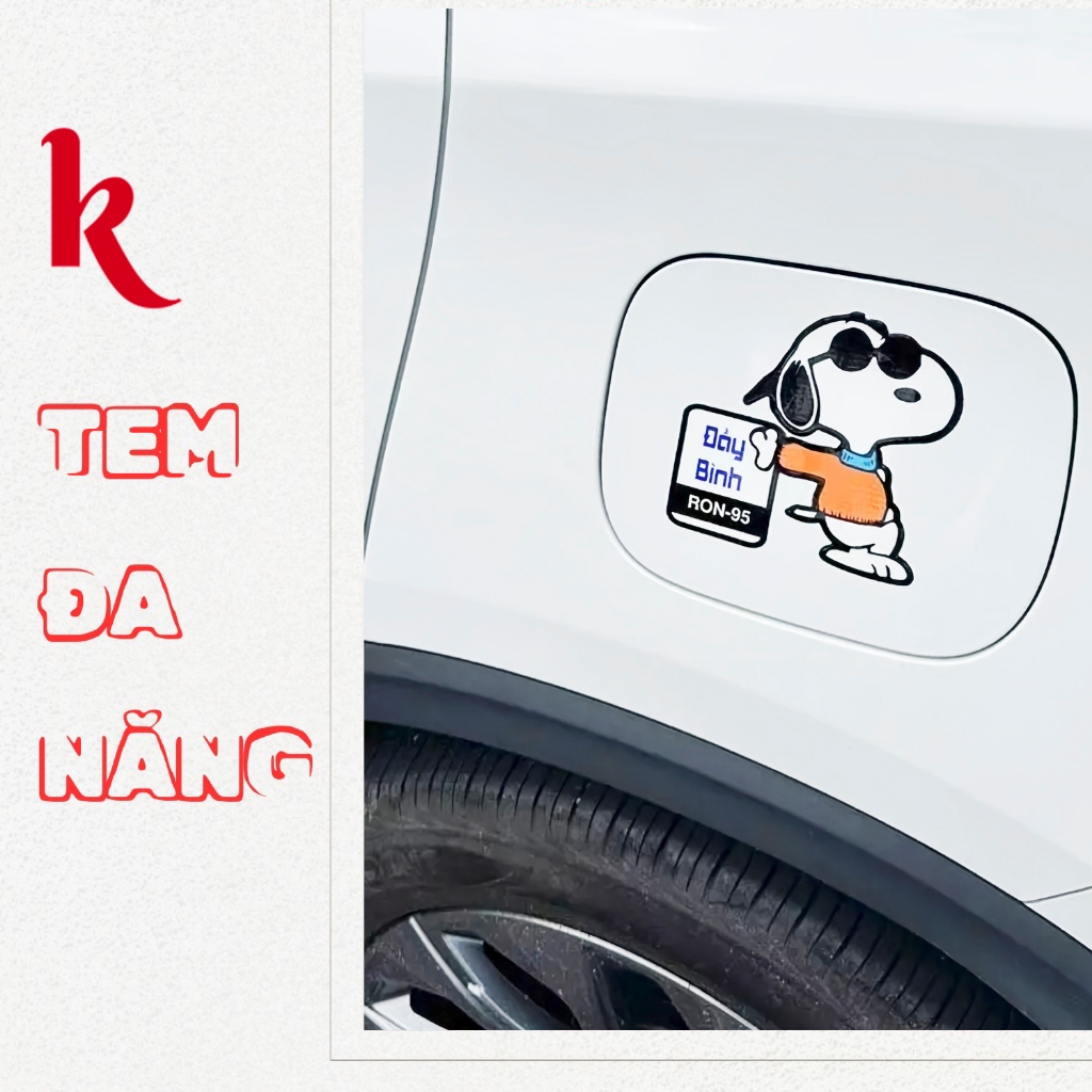 Tem dán nắp bình xăng ô tô cực độc lạ Decal trang trí cao cấp cho xe ...