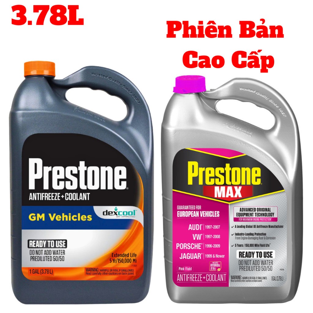 [GRAP-NOW] Nước Làm Mát Động Cơ Prestone Cao Cấp Màu Đỏ 3,78L (Dùng ...