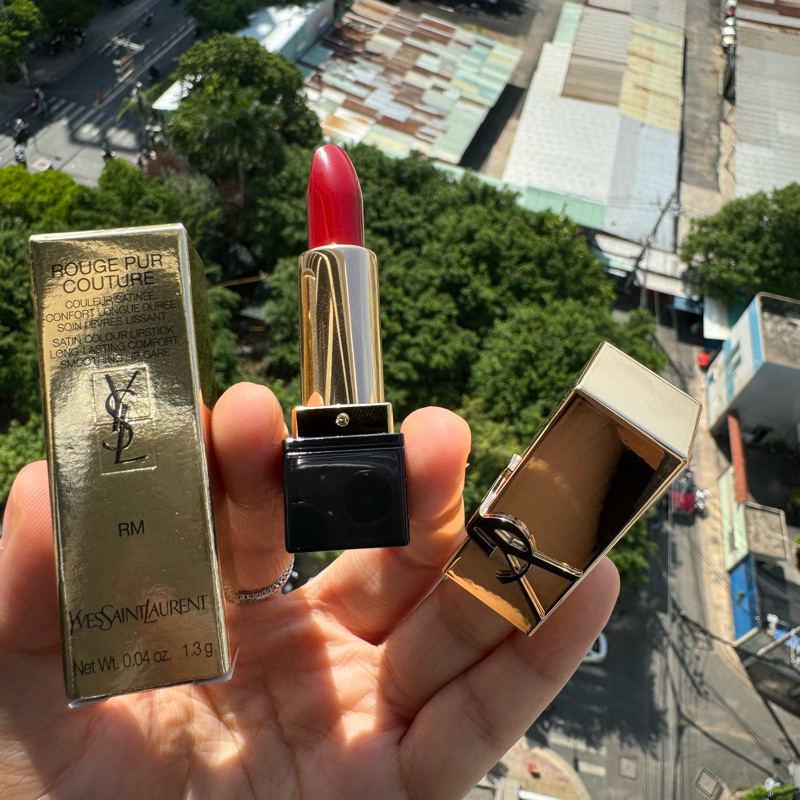 [Ảnh thật] Son Thỏi YSL Rouge Pur Couture Màu RM Mini 1.3g FullBox (Bill US) | Shopee Việt Nam
