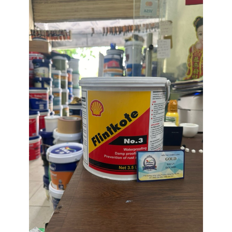 Sơn chống thấm đa năng Shell Flinkote No.3 3,5L, chống thấm hồ cá koi ...