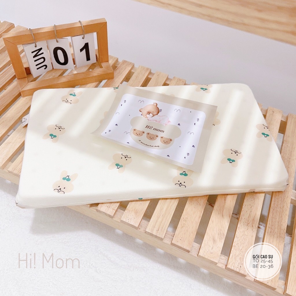 Gối Cao Su Non Hi! Mom - Mềm Mại Thông Thoáng Giúp Bé Ngủ Ngon | Shopee ...