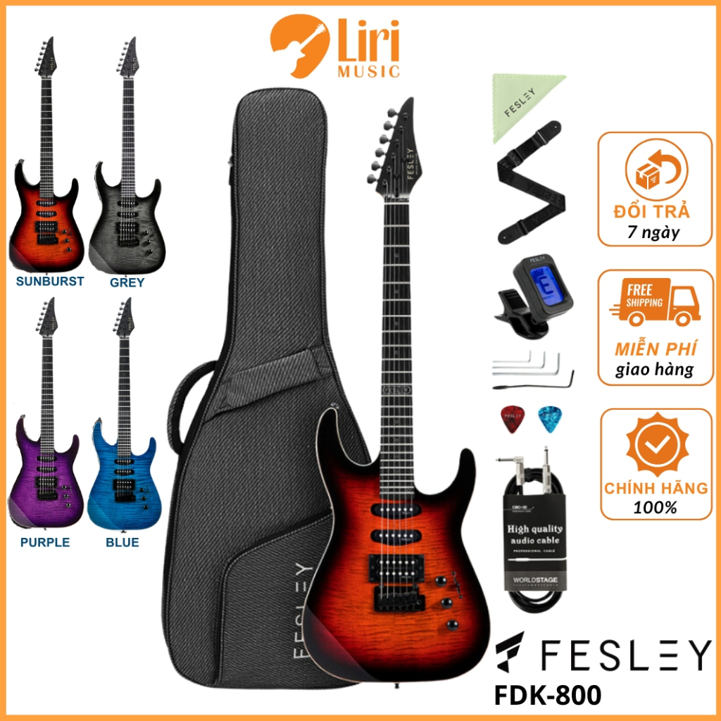 Guitar Điện Fesley FDK800 Chính hãng- Liri Music | Shopee Việt Nam
