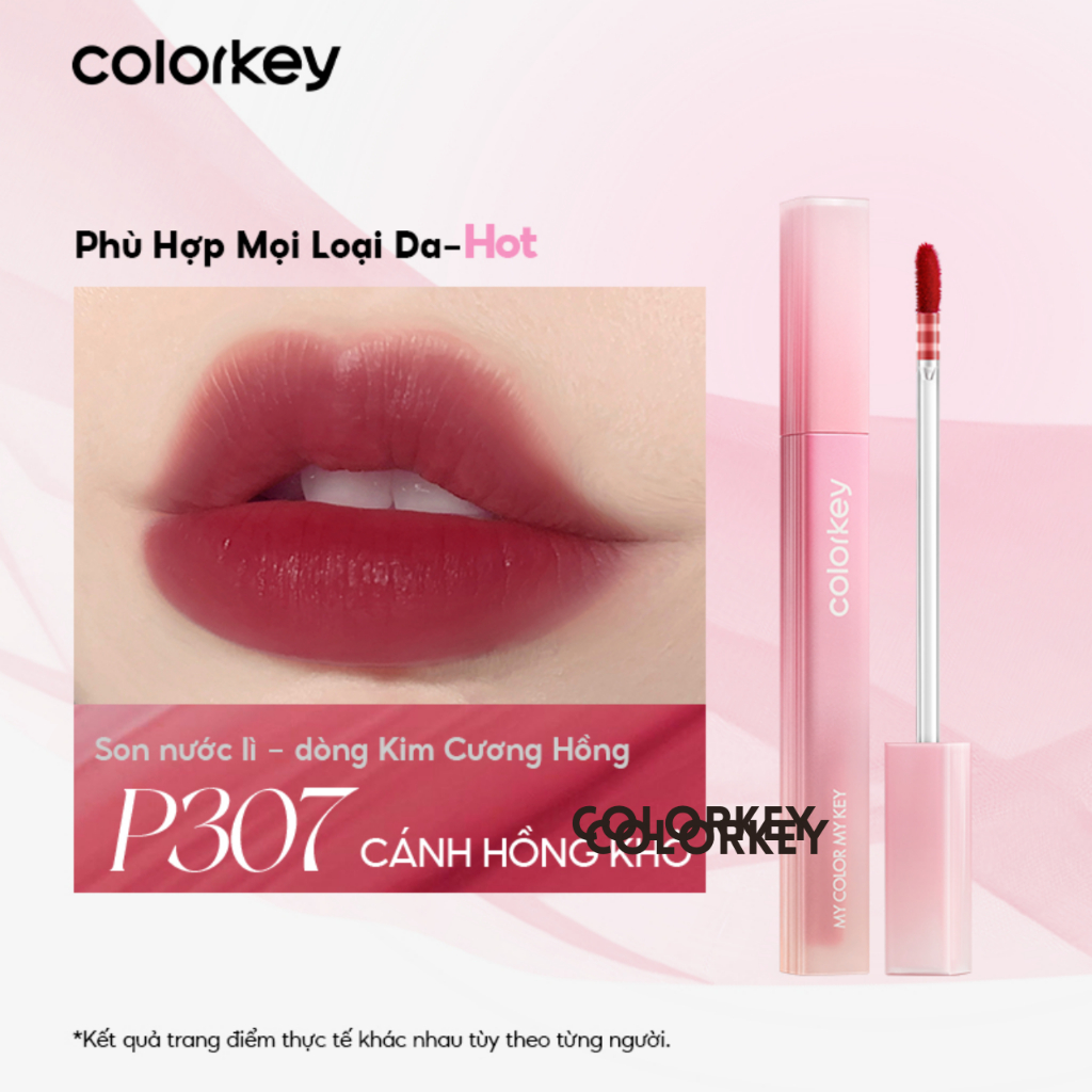 Son colorkey watery tint không dính cốc Siêu mịn Môi | Shopee Việt Nam