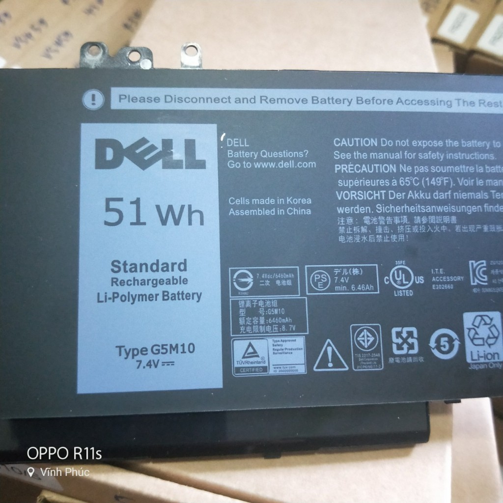 Pin LAPTOP Dell Latitude E5250 E5450 E5550 8V5GX R9XM9 WYJC2 1KY05 ...