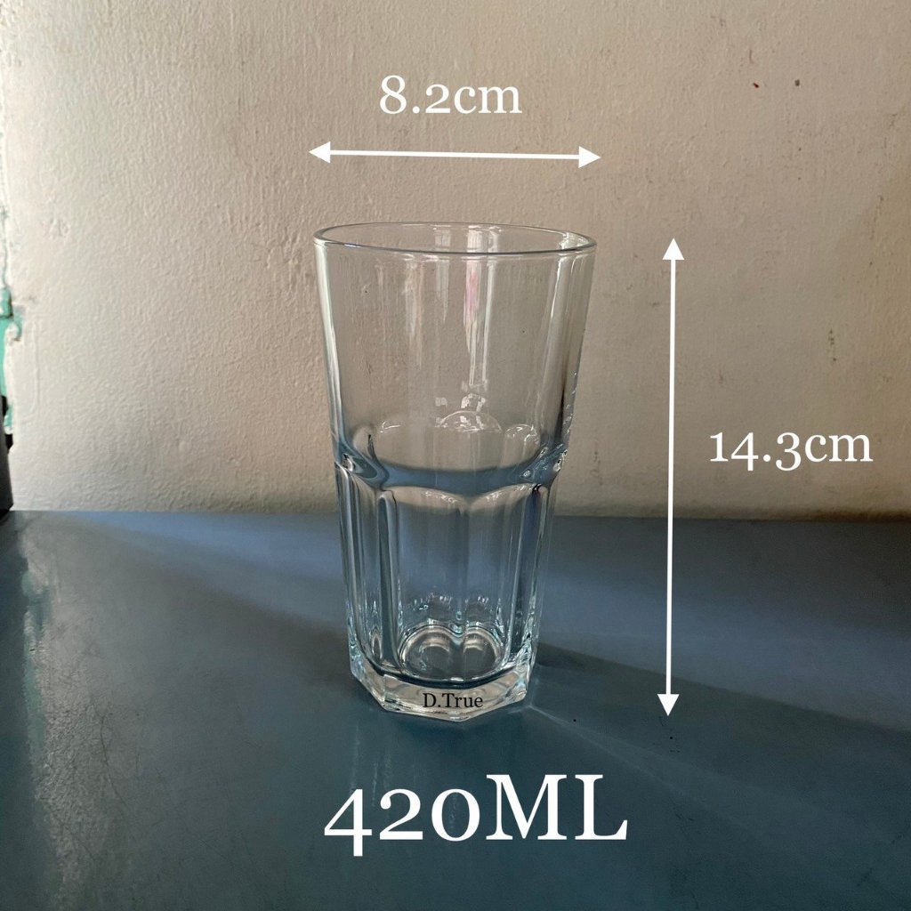 SALE Bộ 6 cốc ly thủy tinh đựng trà sữa trà chanh trà đào Trong Suốt ...