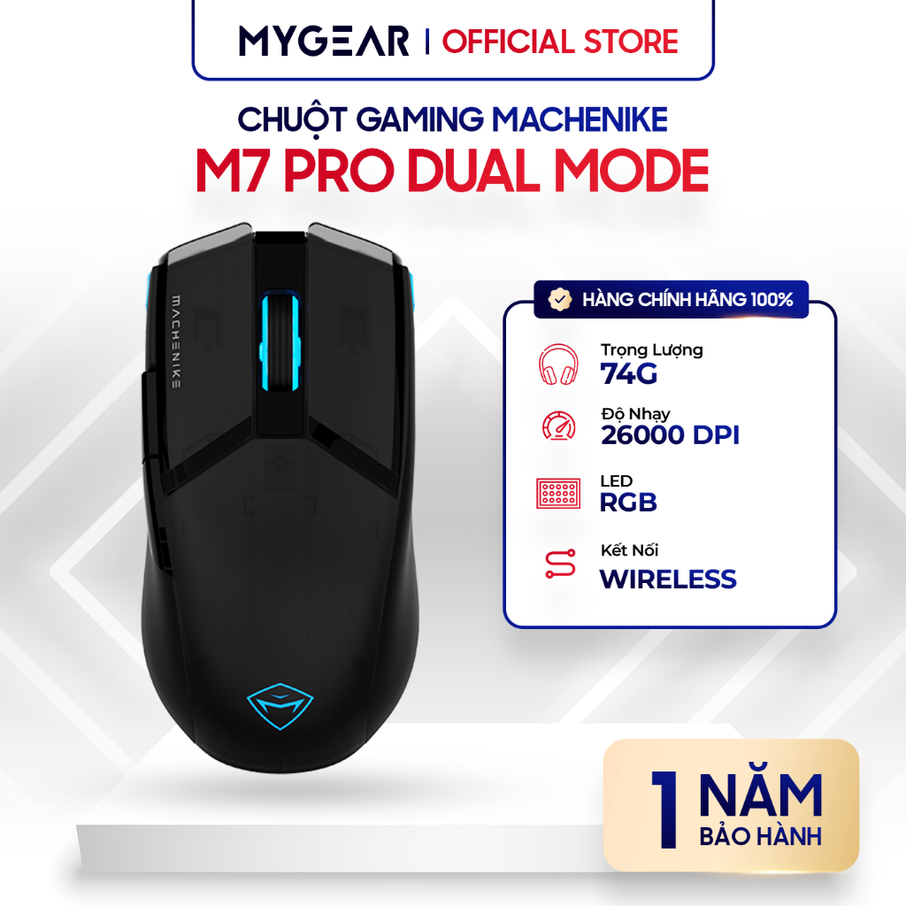 Chuột Gaming Không Dây - Mechanike M7 Pro Dual-Mode Wireless 2.4Ghz ...