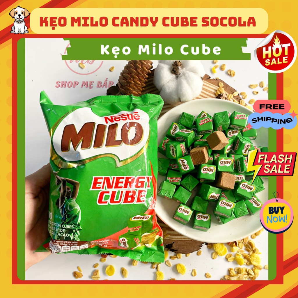 50 viên kẹo MiLo socola thơm béo ngây,Kẹo Candy MiLo,Ăn vặt tuổi thơ ...