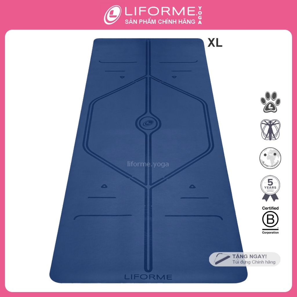 Thảm tập yoga cỡ lớn Liforme XL - Dusk Blue | Shopee Việt Nam