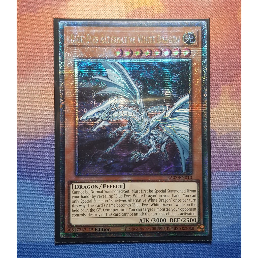 Lá thẻ bài Blue-Eyes Alternative White Dragon - RA02-EN010 - Quarter Century Rare 1st Edition ...