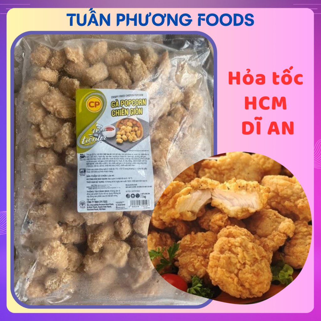 Gà POPCORN Chiên Giòn CP gói 1kg (giao tphcm) | Shopee Việt Nam