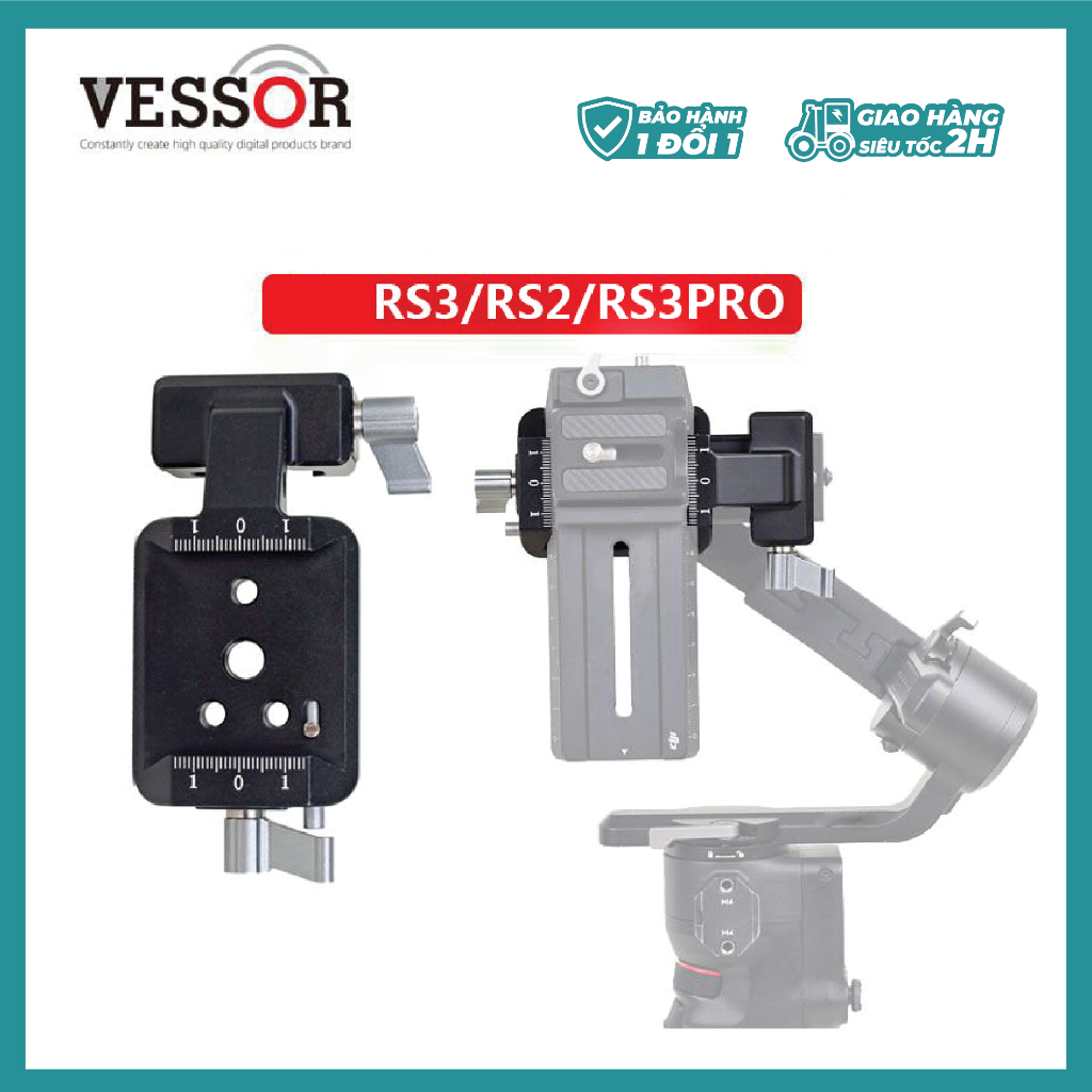 Phụ kiện Vertical Camera Mount - Ngàm quay dọc cho Ronin RS2/RS3/RS3PRO ...