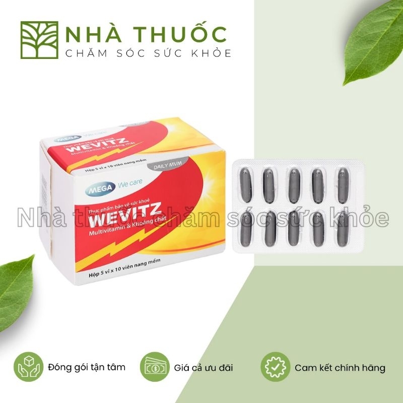 [Chính Hãng] Viên uống vitamin tổng hợp Wevitz giúp bổ sung ...