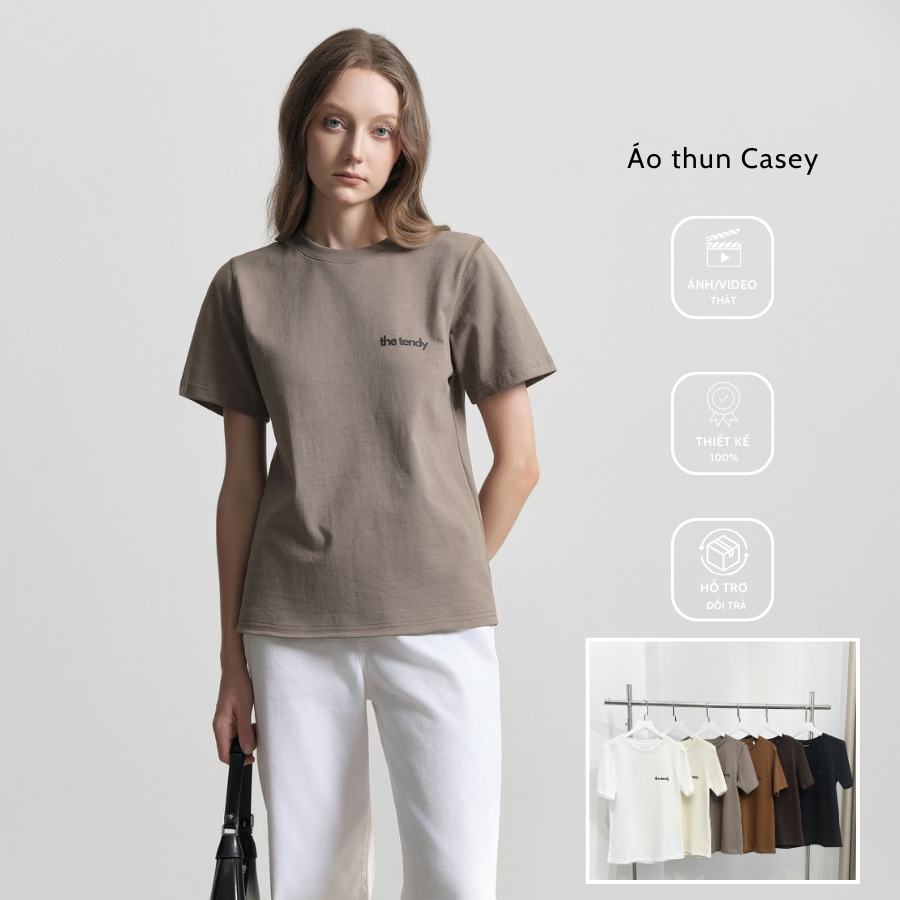 Áo thun Casey tay ngắn, nhiều màu, form vừa, chất cotton dày dặn | the ...