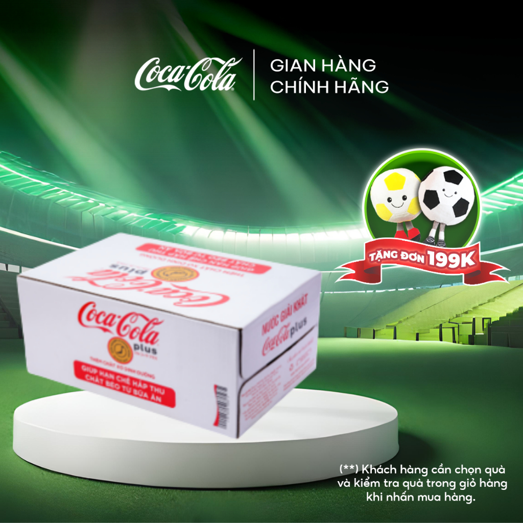 Thùng/Lốc 24 Lon Nước Ngọt Giải Khát Có Ga Coca-Cola Plus (Foshu) 320ml/Lon Coca-Cola Official ...
