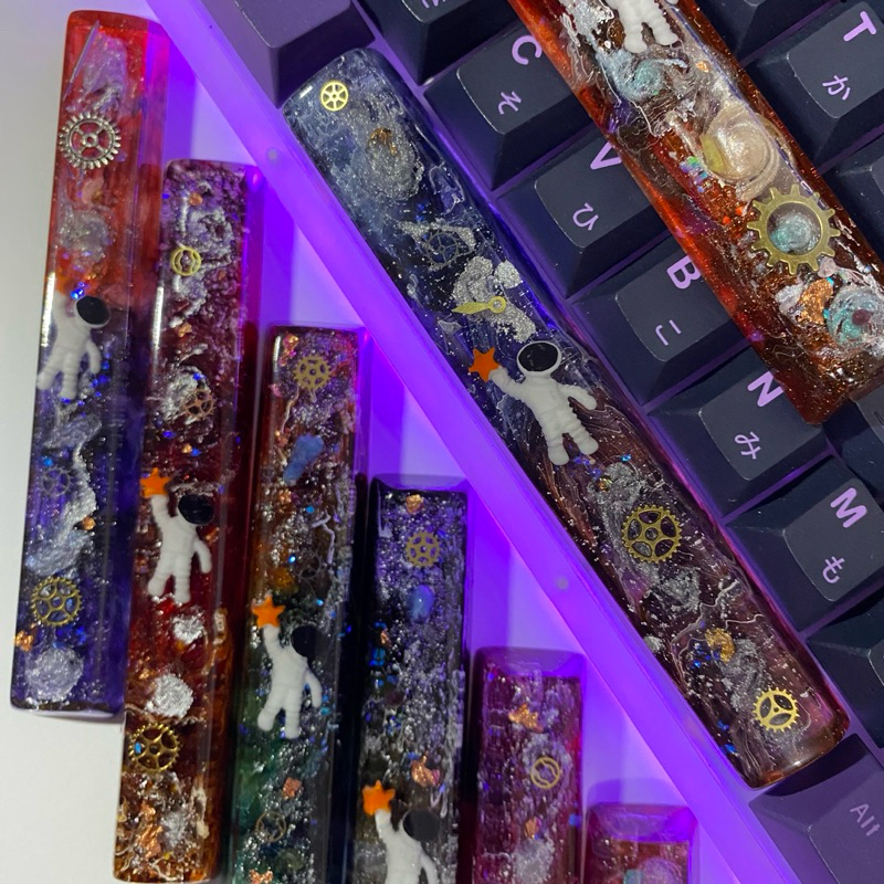 Keycap Space Galaxy Keycap Resin 6.25u (Keycap Space bar custom bàn ...