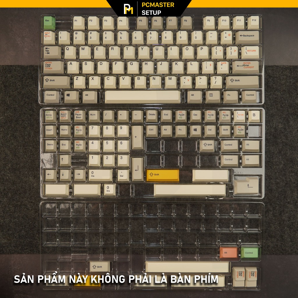 Keycap Donut chất liệu PBT chiều cao cherry profile họa tiết in dyesub ...