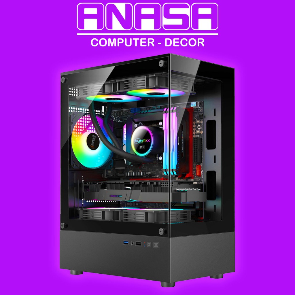 Vỏ Case Máy Tính EVESKY AQUA 2 Mặt Kính M-ATX | Shopee Việt Nam