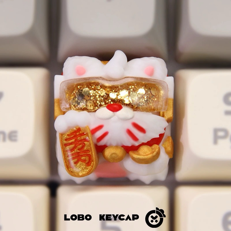 Keycap Artisan mèo thần tài hãng LOBO | Shopee Việt Nam