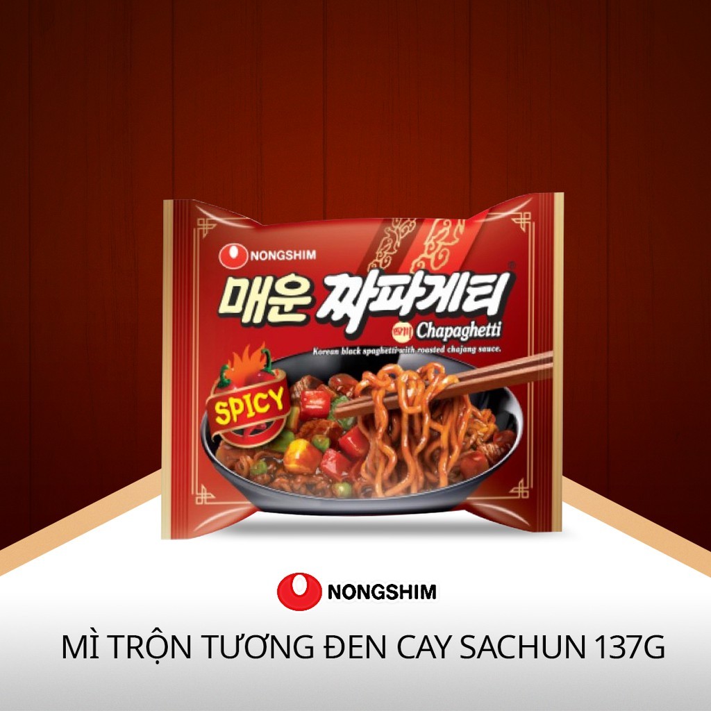 [Lốc 5 gói] Mì trộn tương đen cay Shin Sachun Hàn Quốc 137g | Shopee Việt Nam