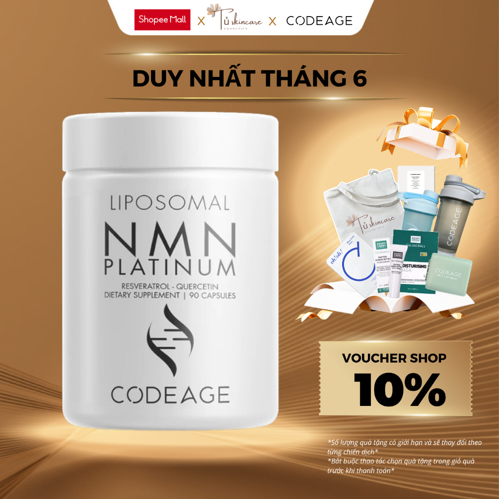 Viên Uống Chống Lão Hóa Code Age NMN, Tăng Cường Tuổi Thọ & Làm Đẹp Da Codeage Liposomal NMN 90 ...