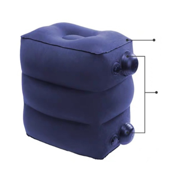 Gối hơi kê chân 3 tầng Tự Bơm, gối hơi kê chân văn phòng | Shopee Việt Nam