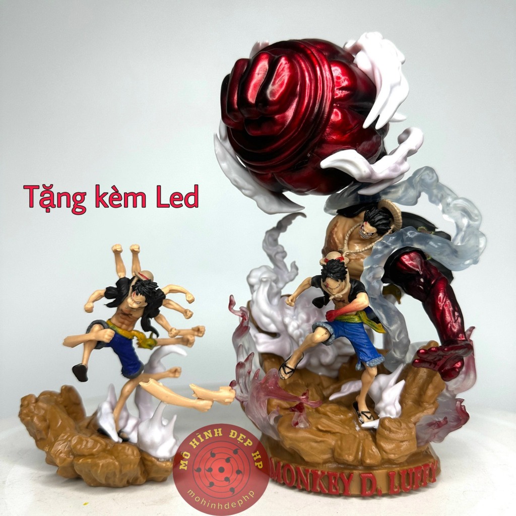 Mô Hình Monkey D Luffy Gear 4 đứng sau Gear 2 Wano Cao 20cm One Piece ...