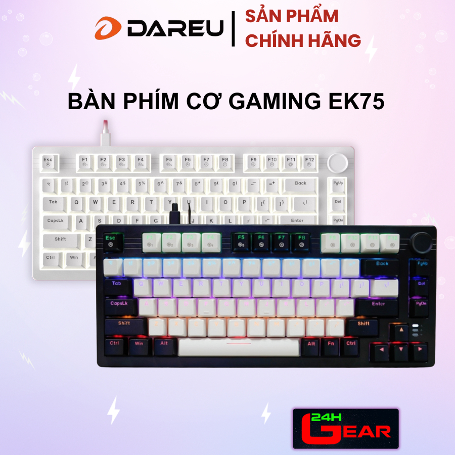Bàn phím cơ Gaming EK75 ( Dream / Firefly Switch ) | Shopee Việt Nam