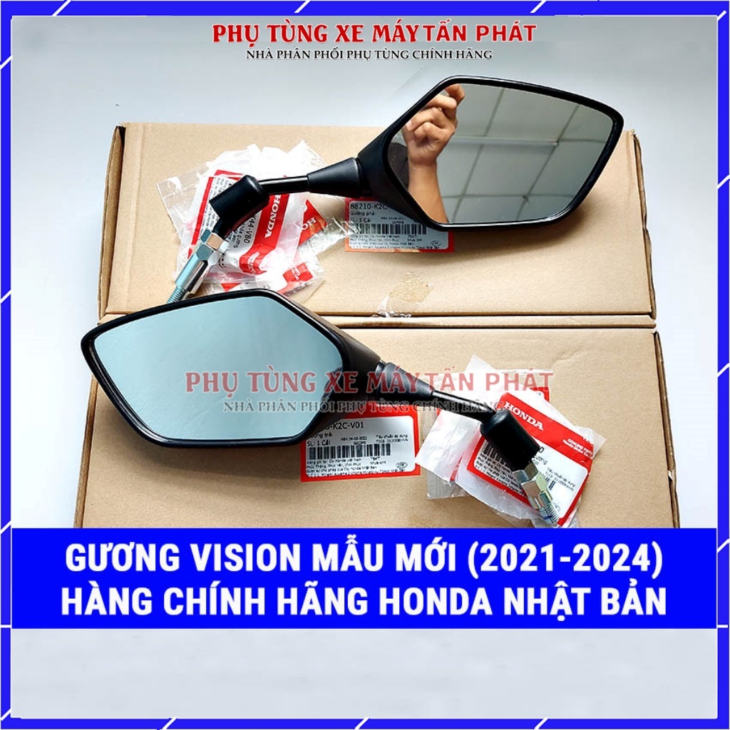 Gương Xe Máy Vision 2021-2024 Chính Hãng Honda Gắn Các Đời 2014-2015-2016-2017-2018-2019-2020 ...