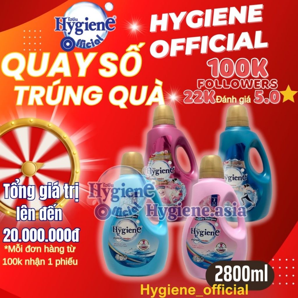 Nước giặt Hygiene Thái Lan đậm đặc Expert Wash dung tích 2800ml | Shopee Việt Nam