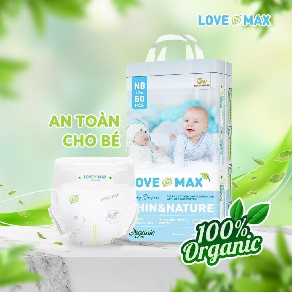 Bỉm LOVE MAX ĐỦ SIZE NB-4XL( 50M/BỊCH) | Shopee Việt Nam