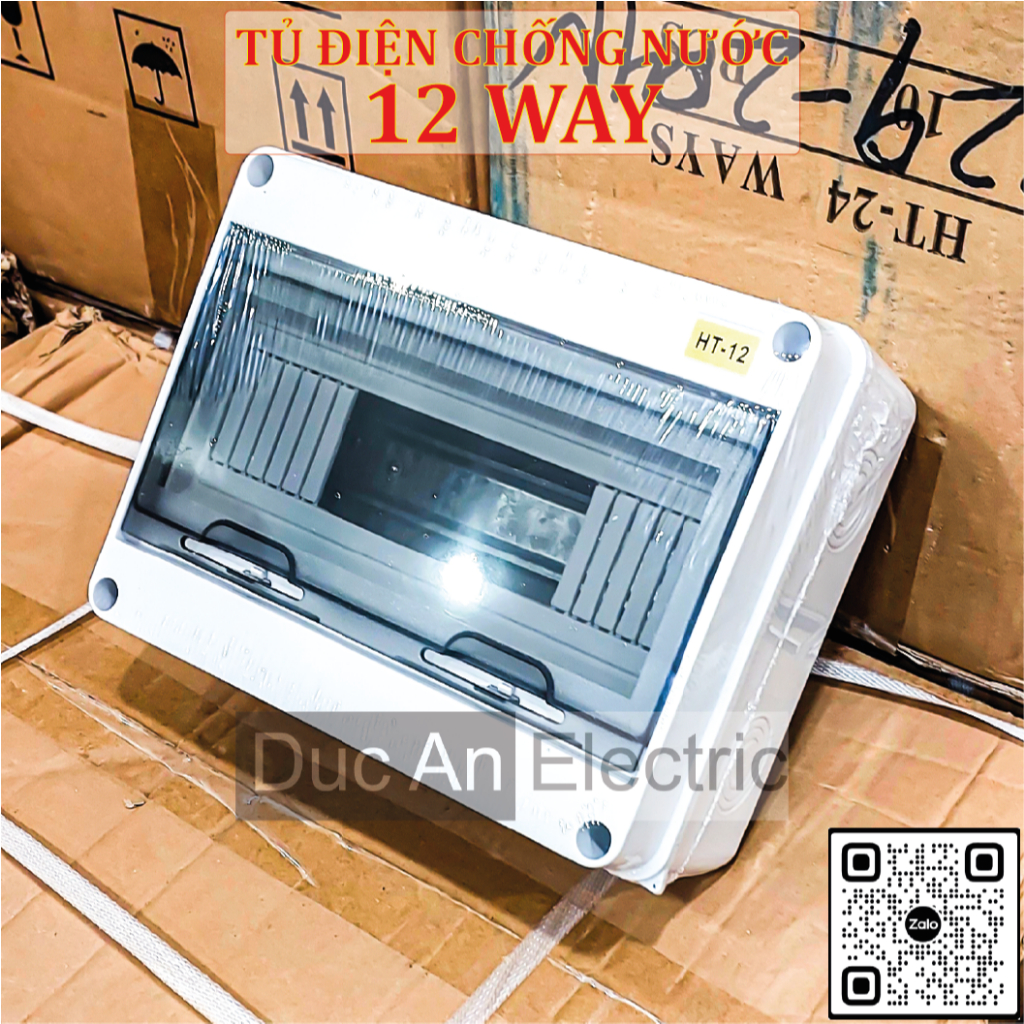 Tủ điện HT-12 WAY (12 đường) chống nước, chống bụi – Tủ điện lắp nổi ...
