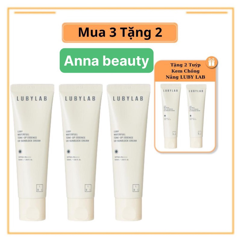 COMBO 3 TẶNG 2 TUÝP KCN TONE UP LUBYLAB HÀNG CÔNG TY TEM PHỤ | Shopee ...