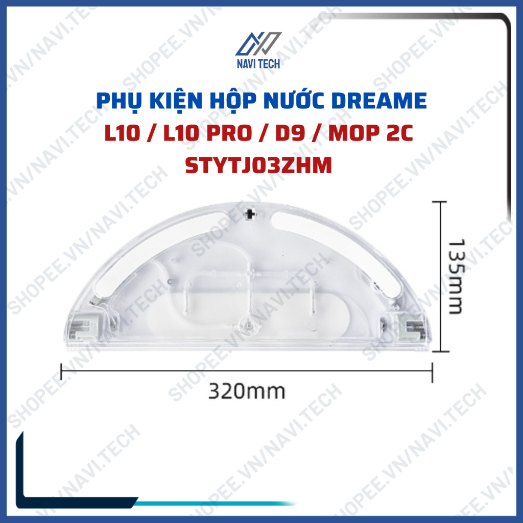 Phụ kiện robot hút bụi dreame D9, L10, L10 pro hộp nước, khay nước, gắn ...