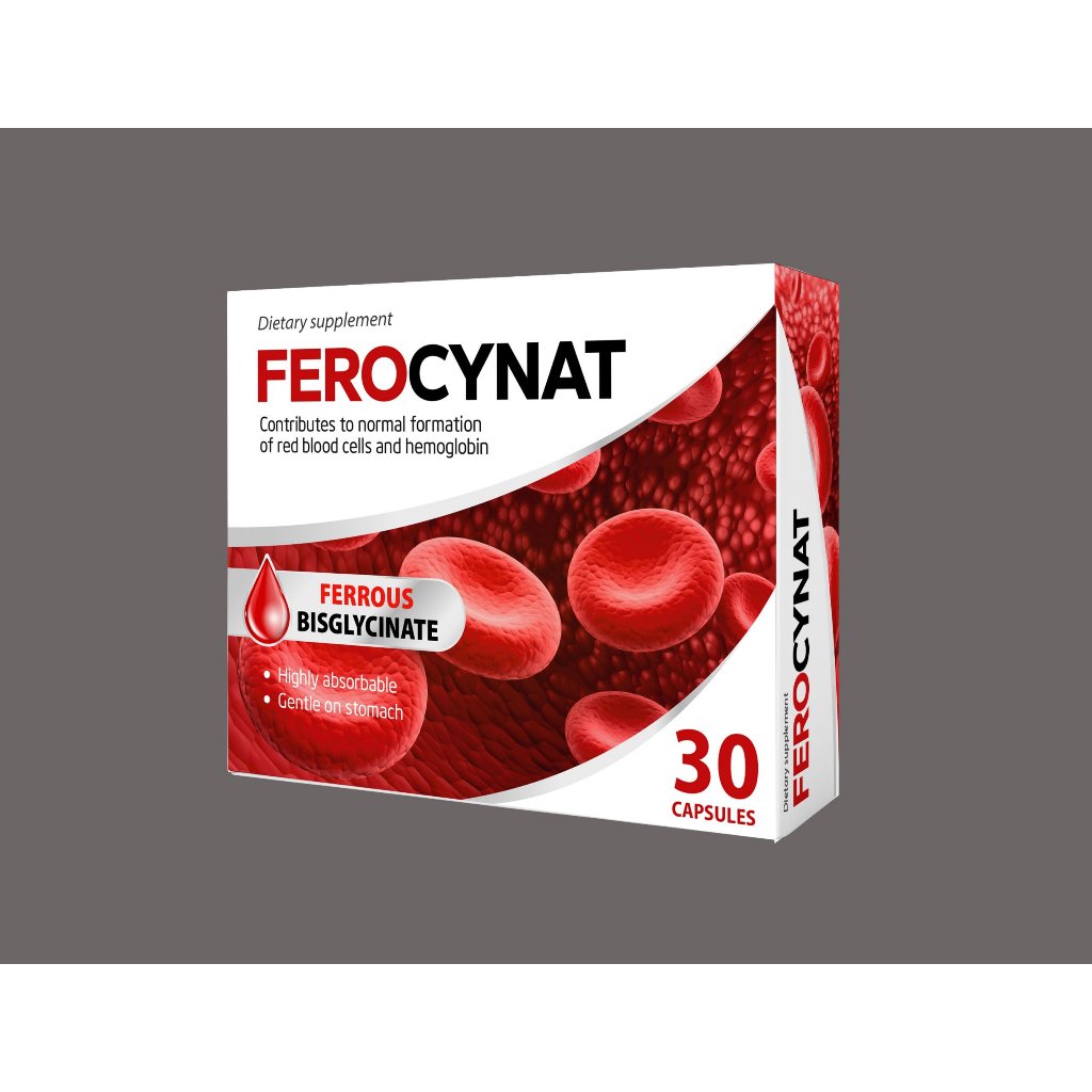[TPCN Nhập Khẩu] Viên uống sắt FEROCYNAT EXIM PHARMA - Bổ sung sắt cho ...